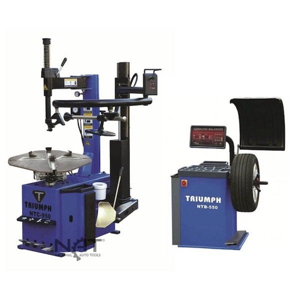 Triumph | NTC-950-1 Tire Changer + NTB-550 Wheel Balancer Combo – Steel ...