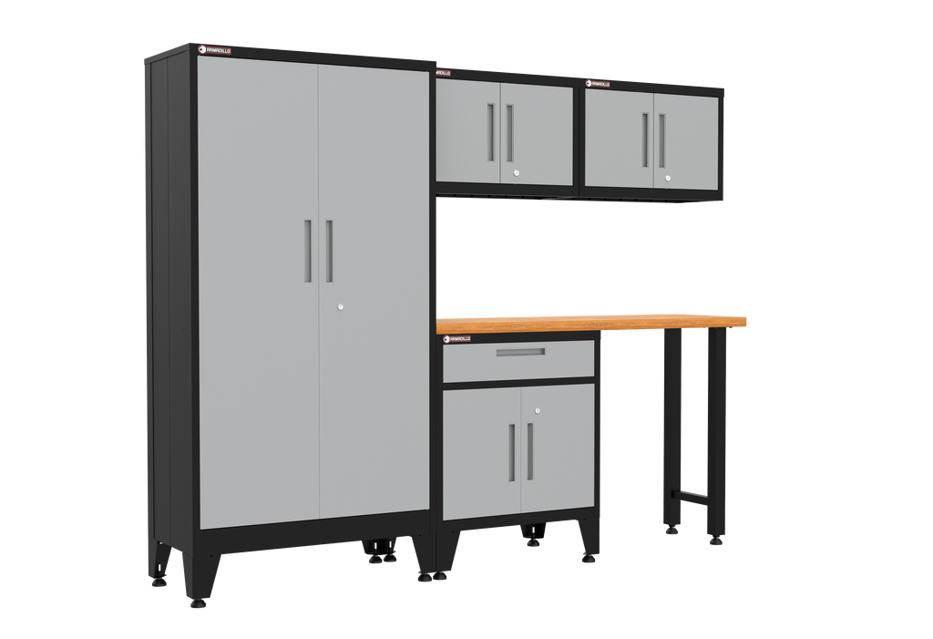 Armadillo Tough 5-Piece Set with Levelers - Grey (16G) – Steel Edge Tools