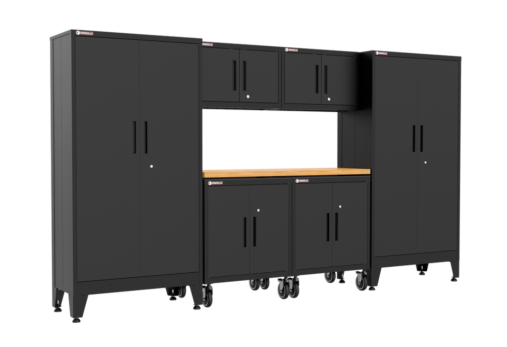 Armadillo Tough 7-Piece Set with Wheels - Black (19B) – Steel Edge Tools