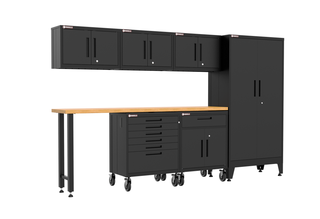 Armadillo Tough 7-Piece Set with Wheels - Black (20B) – Steel Edge Tools