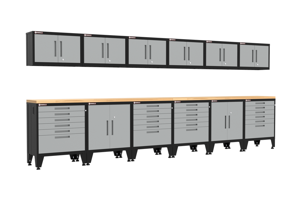 Armadillo Tough 14-Piece Set with Levelers - Grey (103G) – Steel Edge Tools