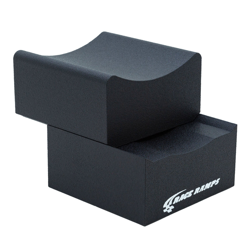 Race Ramps - Adjustable Height 14" High Supercar Wheel Cribs (extra wi ...
