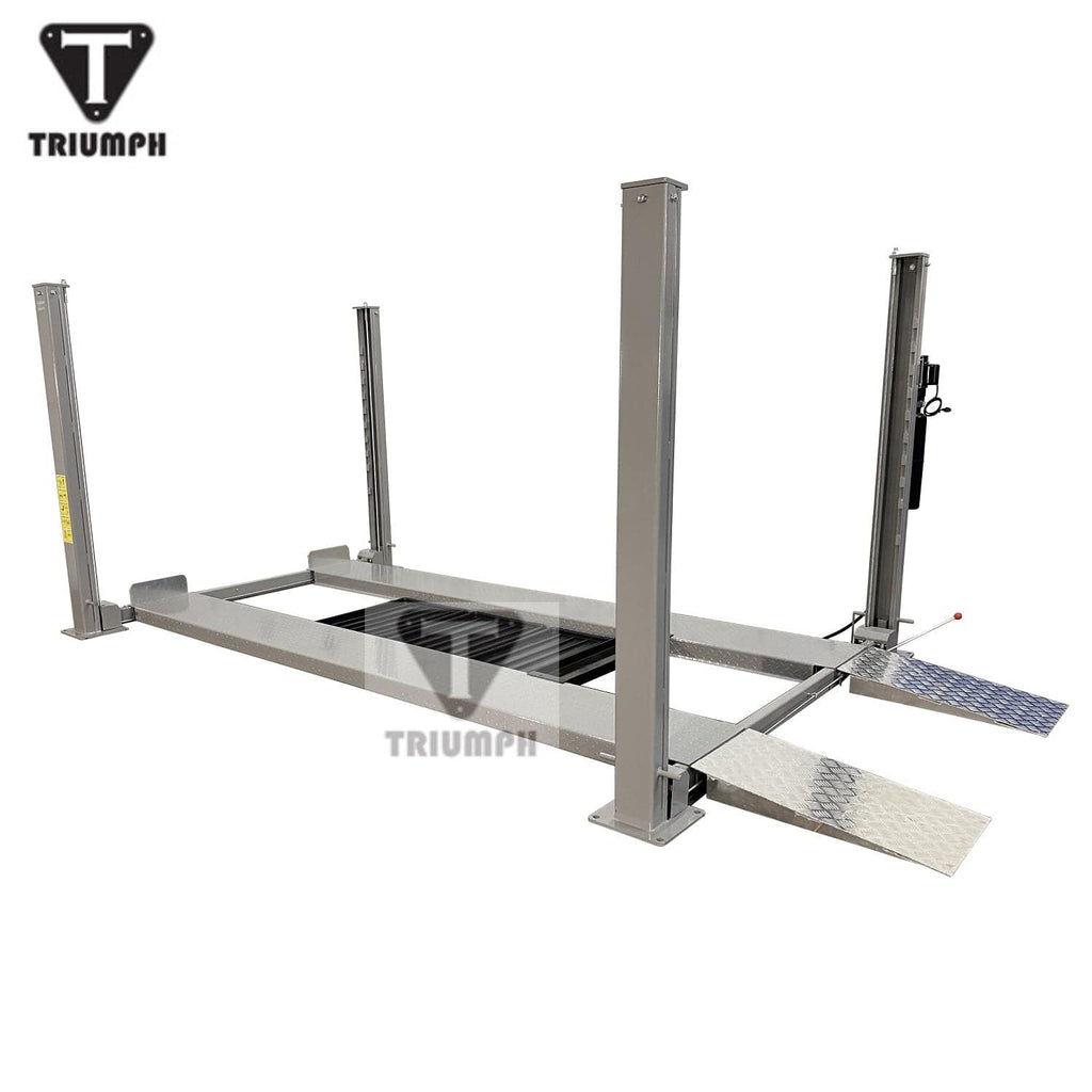 Triumph NSS-8 8,000 lb Four-Post Service and Storage Lift – Steel Edge ...
