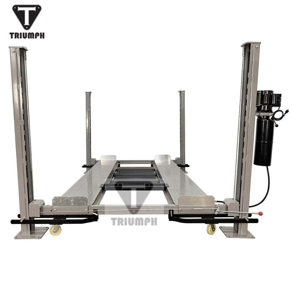 Triumph NSS-8 8,000 lb Four-Post Service and Storage Lift – Steel Edge ...